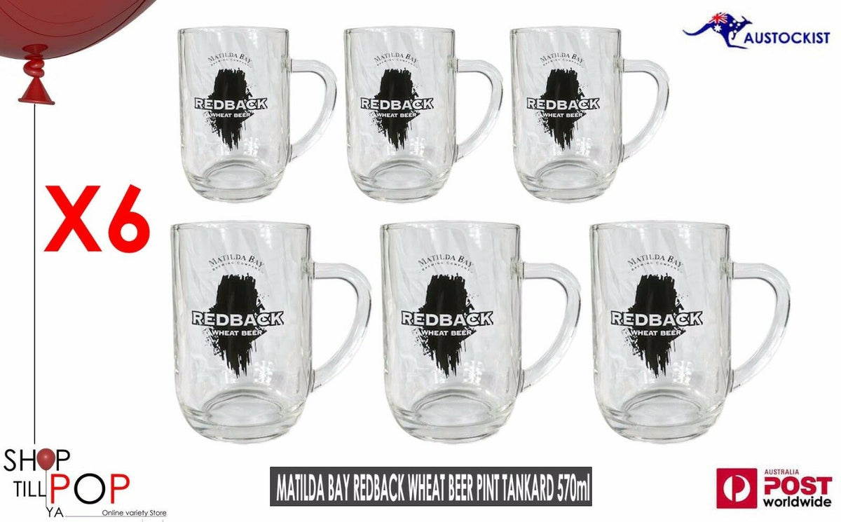 Matilda Bay Redback Wheat Beer 6 x Pint Tankards Glasses 570ml BNWOB ...