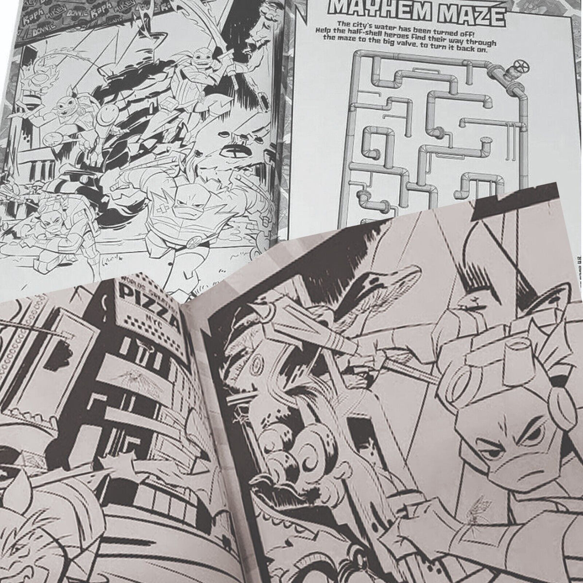 Teenage Mutant Ninja Turtles Mutant Mayhem + Rise Up 2 Activity Books ...